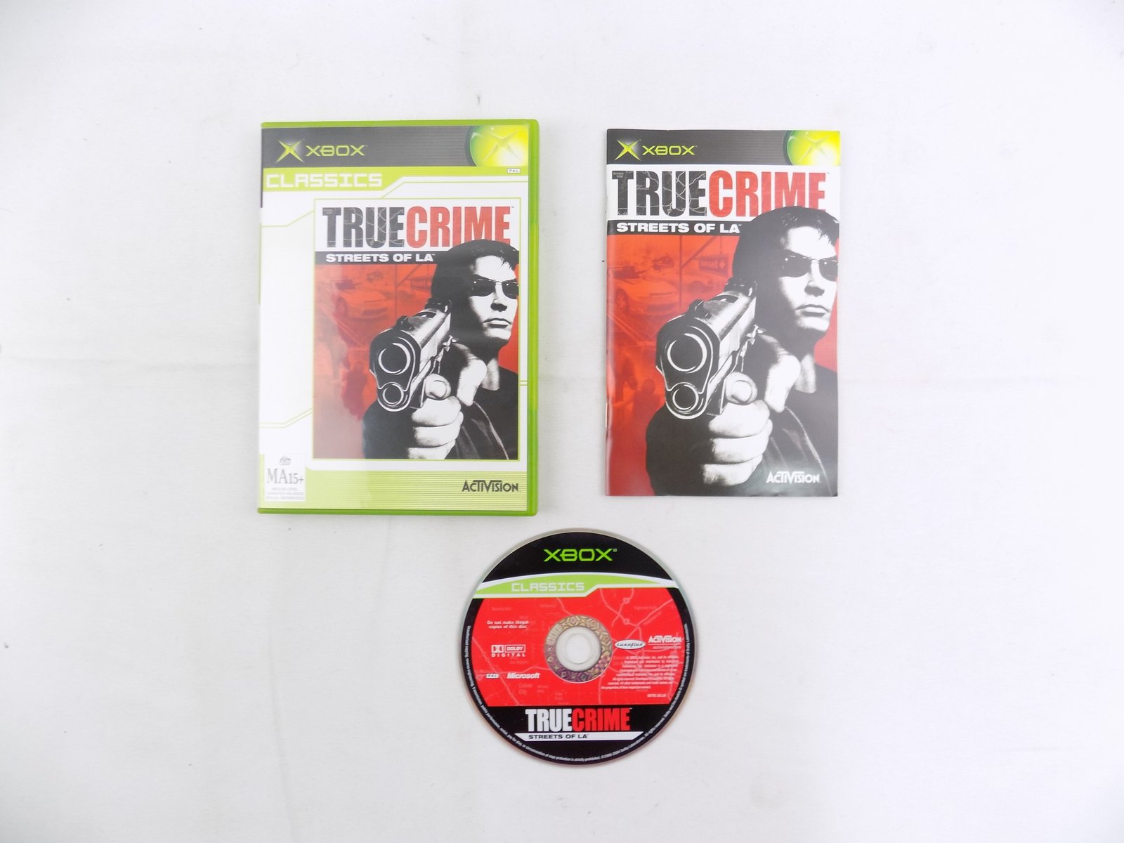 Mint Disc Xbox Original Classics True Crime Streets of LA - Inc Manual ...