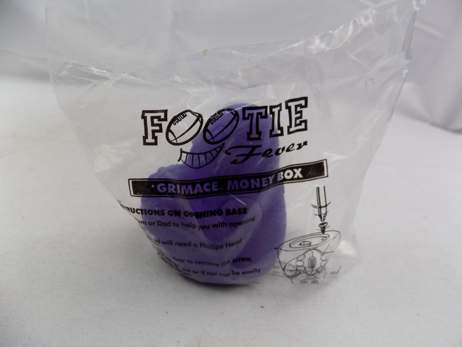 Brand New Sealed McDonald’s Footie Fever Grimace Money Box - Starboard ...