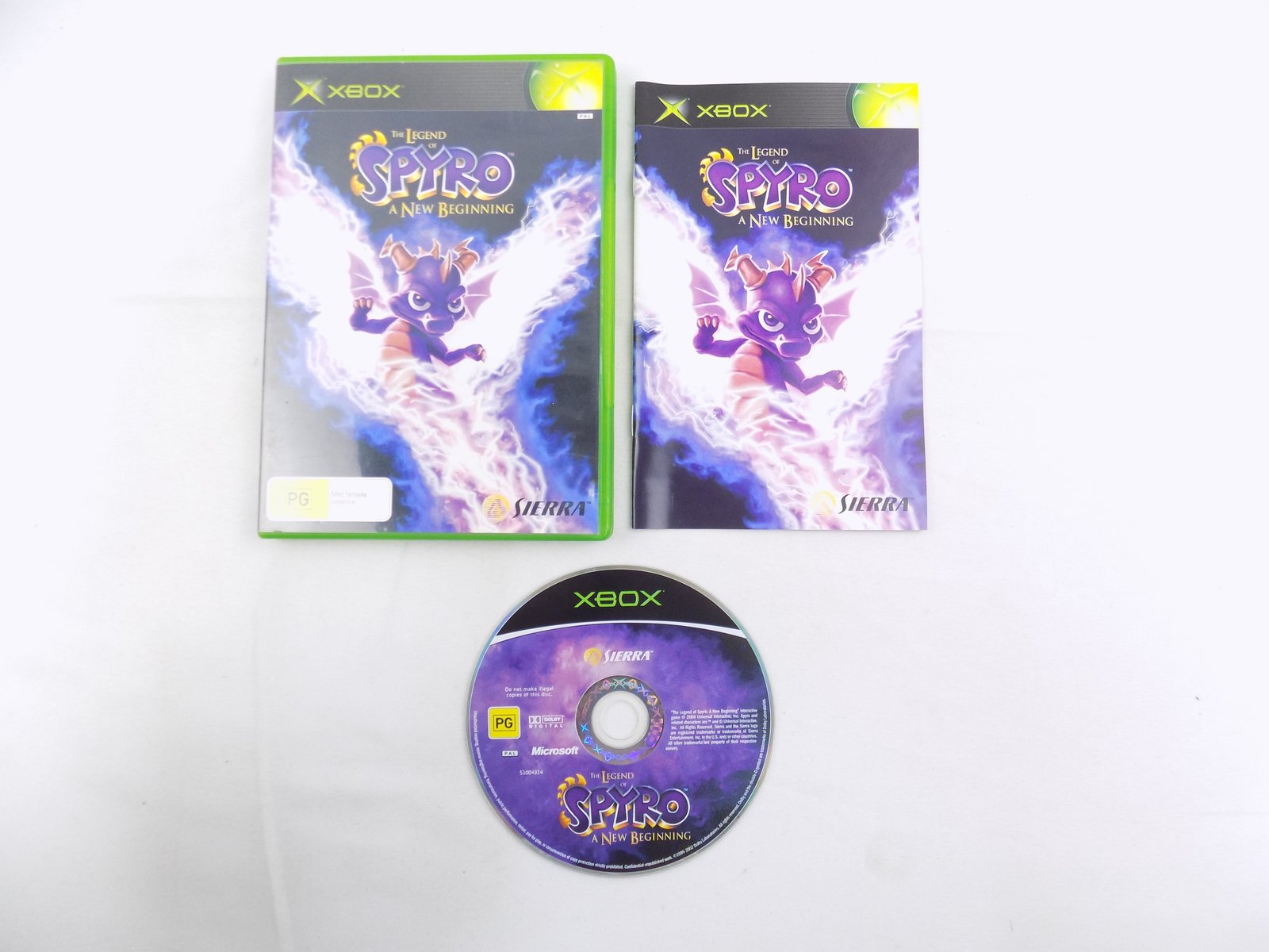 Mint Disc Xbox Original The Legend of Spyro a New Beginning - Inc ...