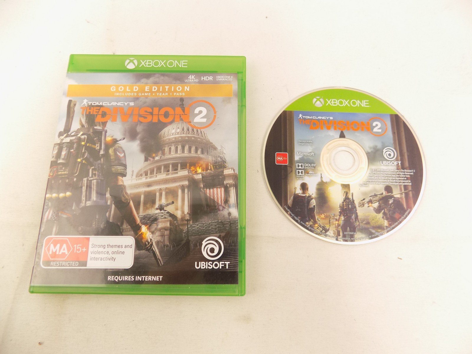 Mint Disc Xbox One Tom Clancy's The Division 2 Gold Edition - Starboard ...