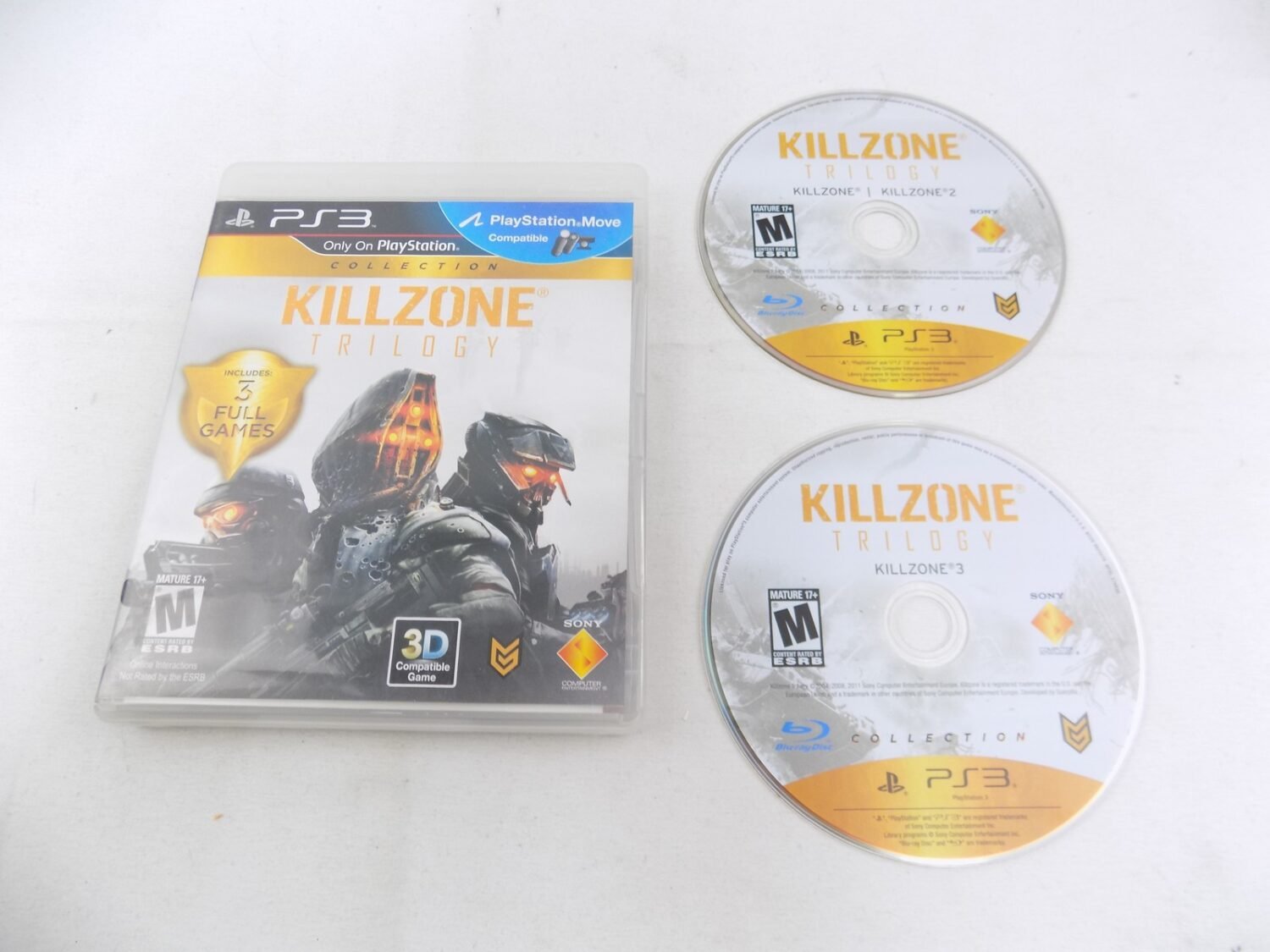 Mint Disc Playstation 3 Ps3 Killzone Trilogy - No Manual NTSC ...
