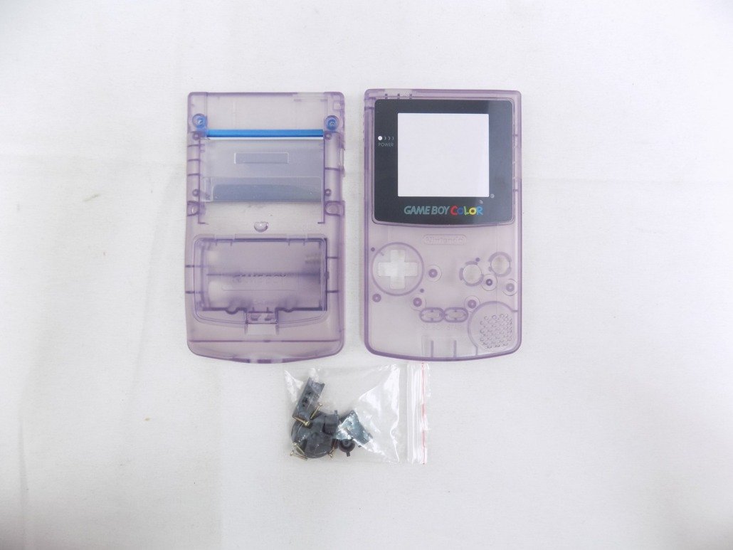 Gameboy Color GBC Houeing Shell - Clear / Transparent Purple ...