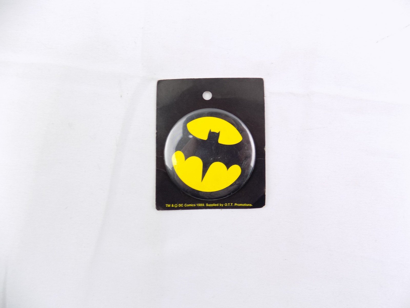 Batman Yellow Logo Badge Pin - Starboard Games