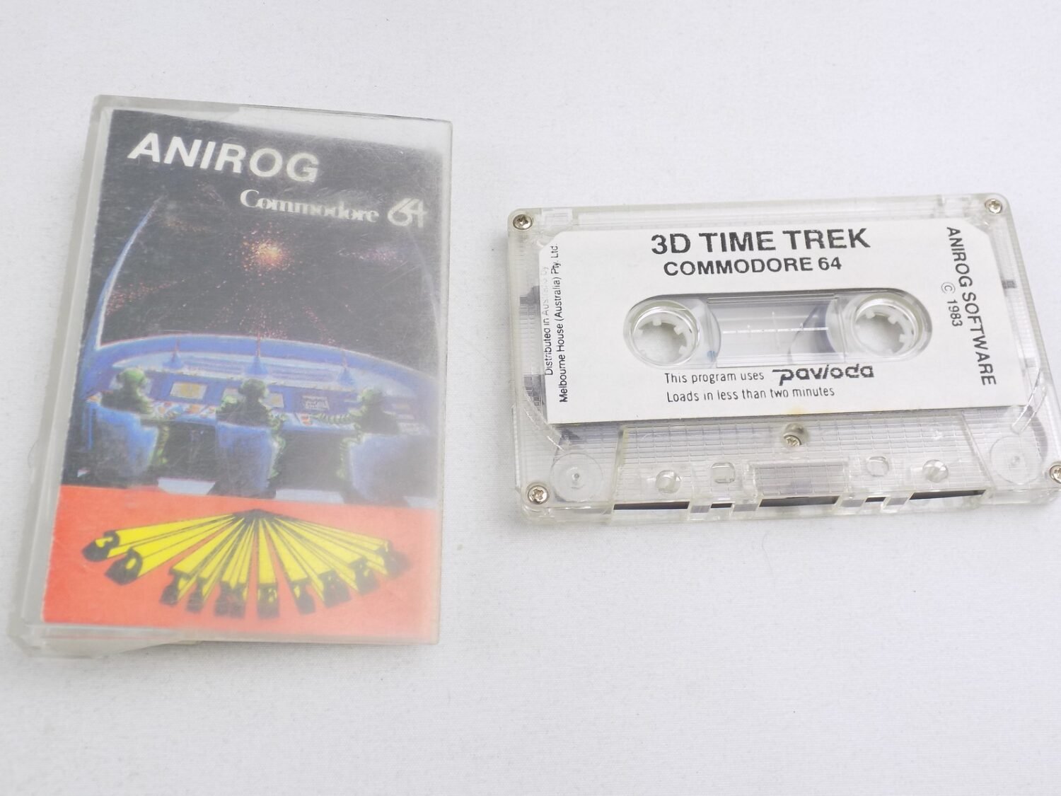 Boxed Commodore 64 3D Time Trek Anirog - Starboard Games