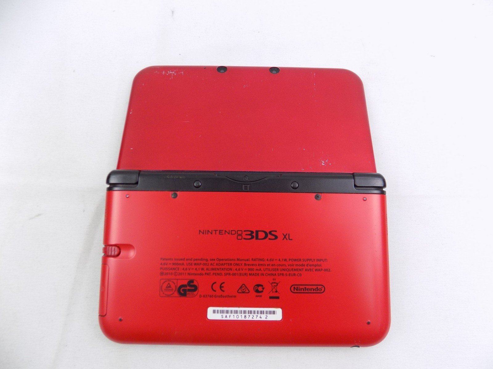 Nintendo 3DS XL Red/Black Handheld Console + Charger (Grade B ...