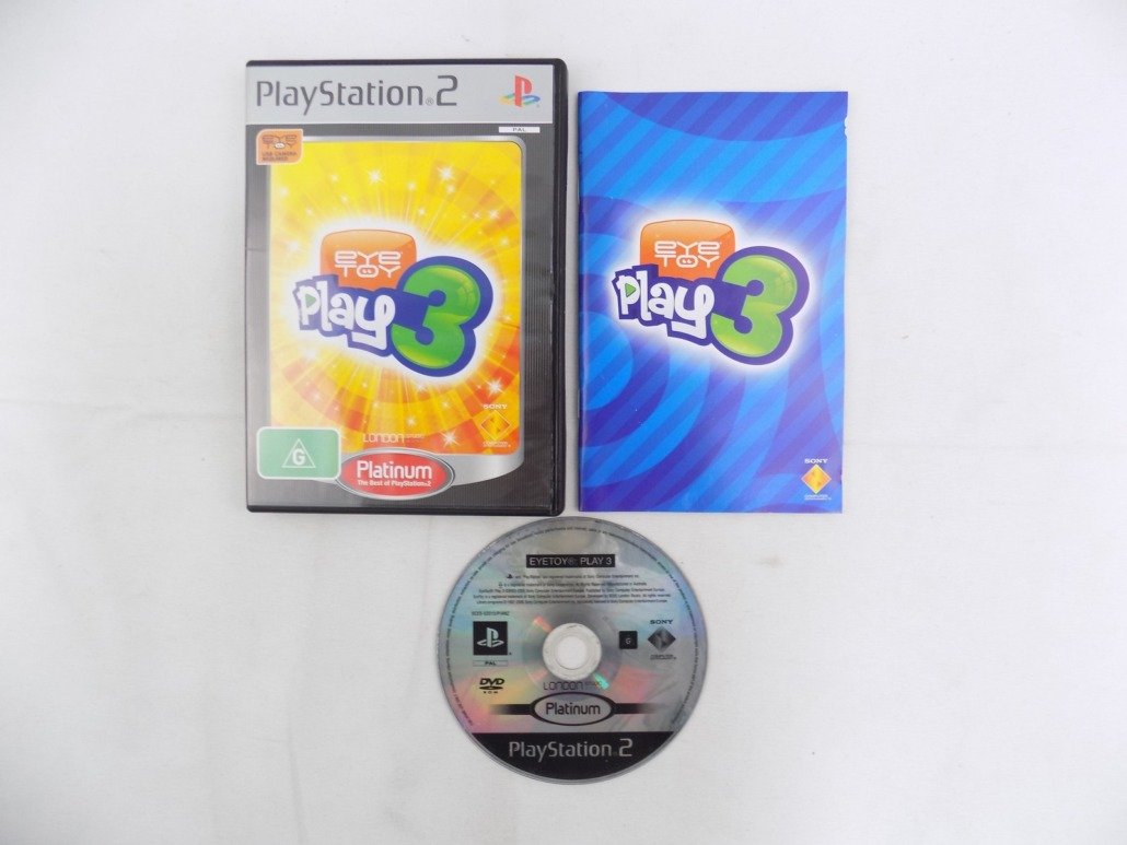 Mint Disc Playstation 2 Ps2 Platinum EyeToy Play 3 - Inc Manual ...