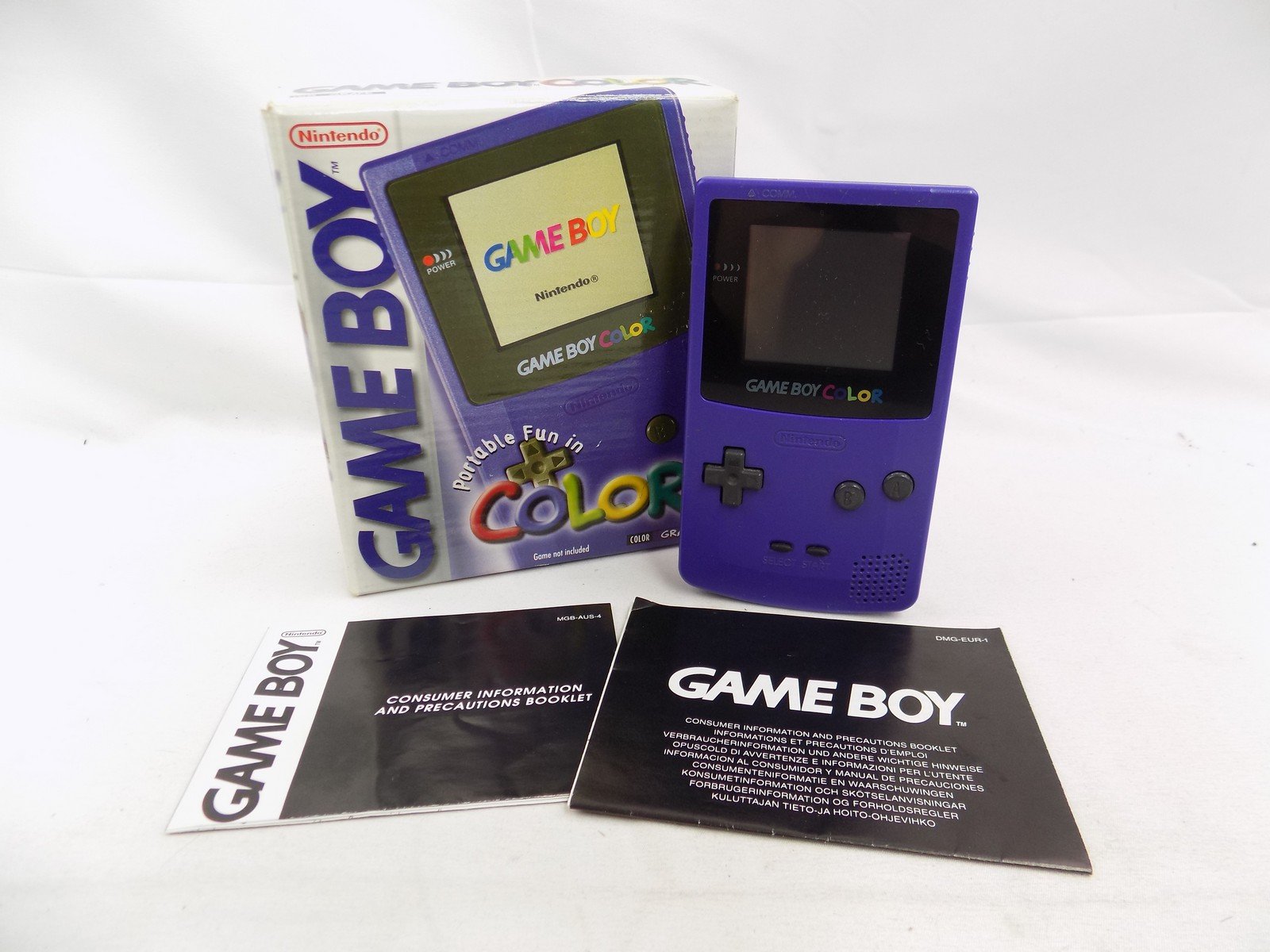 Boxed Like New Gameboy Color Purple Handheld Console Game Boy Colour ...