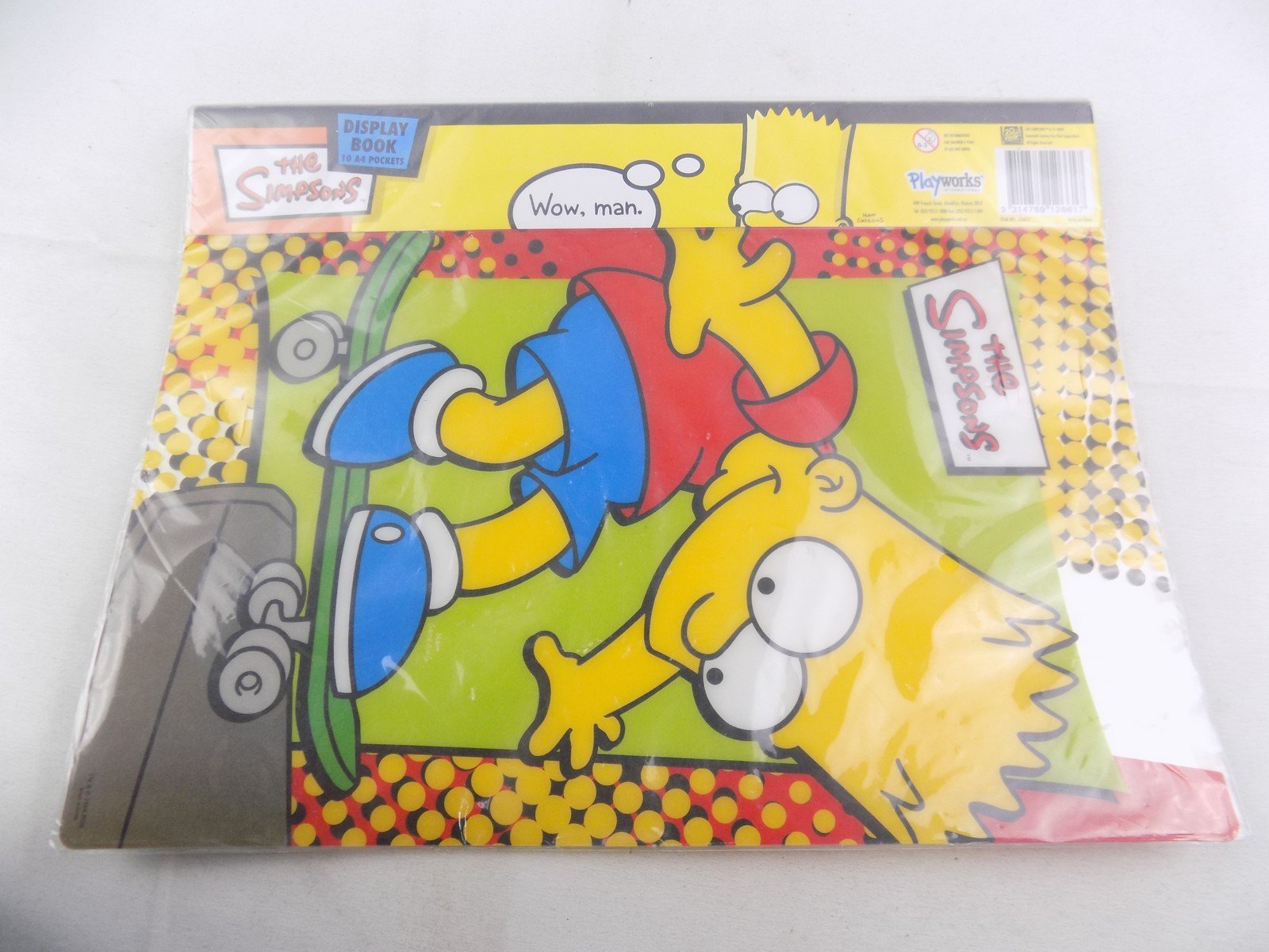 Brand New The Simpsons Bart Simpson A4 Display Book - Starboard Games