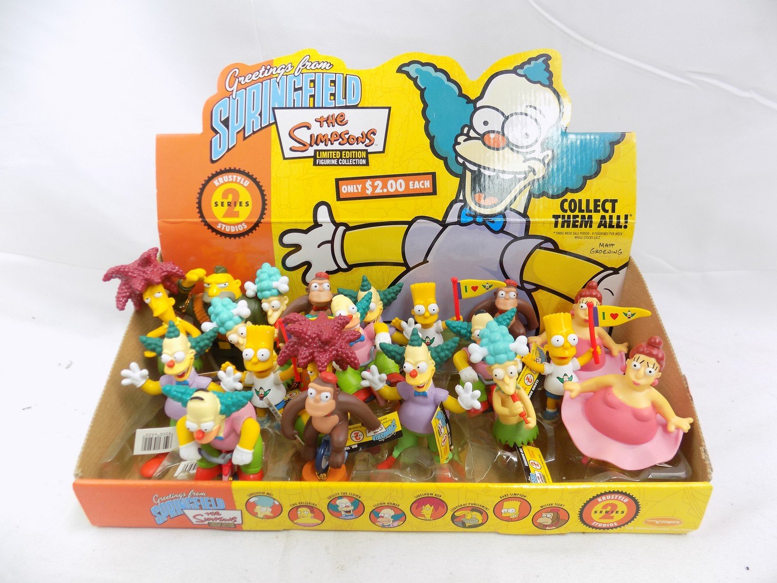 Like New The Simpsons Greetings From Springfield Series 2 Retail Box ...
