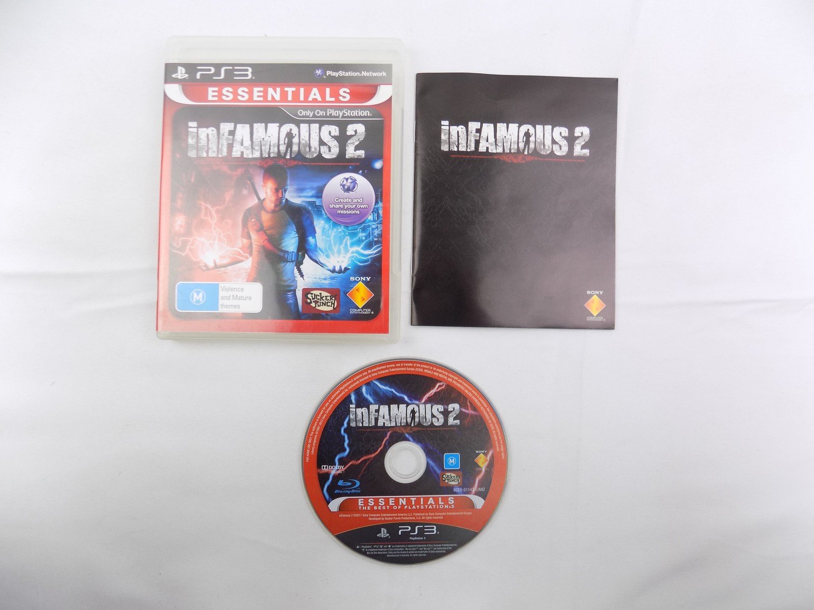Mint Disc Playstation 3 Ps3 Essentials InFamous 2 - Inc Manual Free ...