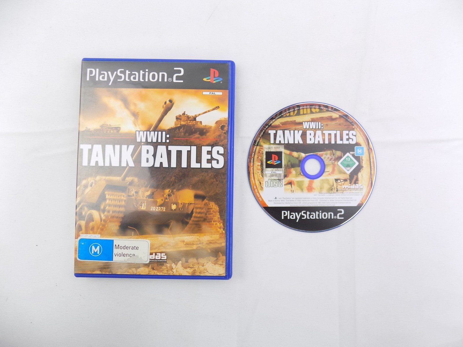 Mint Disc Playstation 2 Ps2 WWII Tank Battles - No Manual Free Postage ...