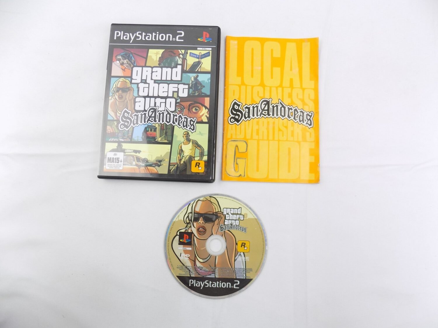 Mint Disc Playstation 2 Ps2 Grand Theft Auto San Andreas - Inc Manual ...