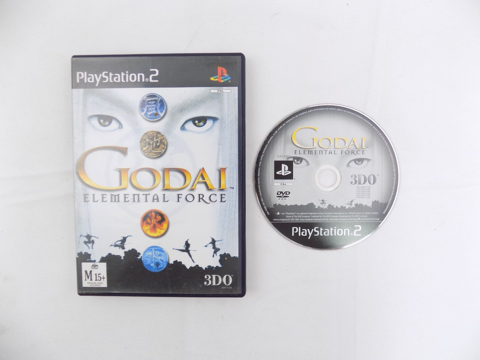 Mint Disc Playstation 2 Ps2 Godai Elemental Force - No Manual ...