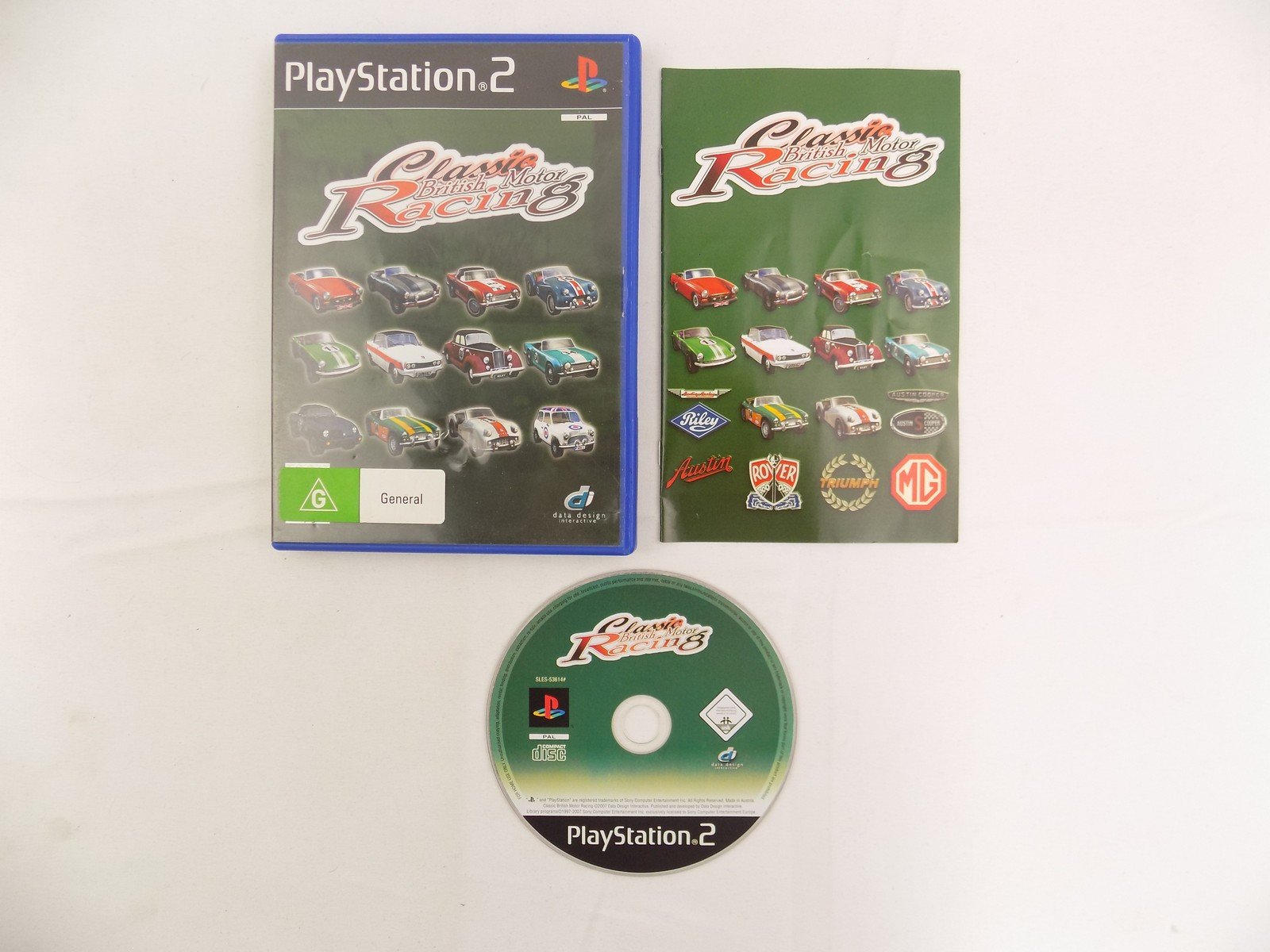 Mint Disc Playstation 2 Ps2 Classic British Motor Racing - Inc Manual ...