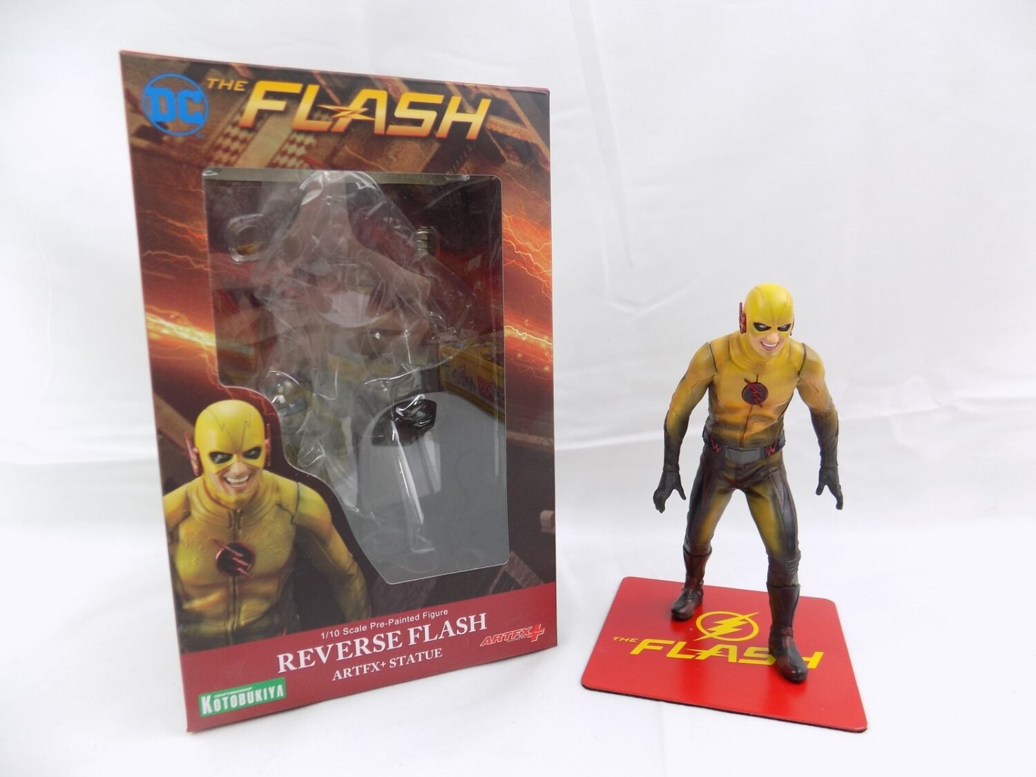 Boxed Like New DC The Flash ArtFX+ Reverse Flash Statue 1/10 Kotobukiya ...