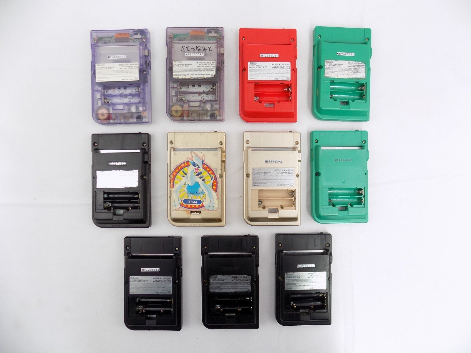 Nintendo Gameboy Pocket Bundle of 11 Damaged Consoles for Parts ...