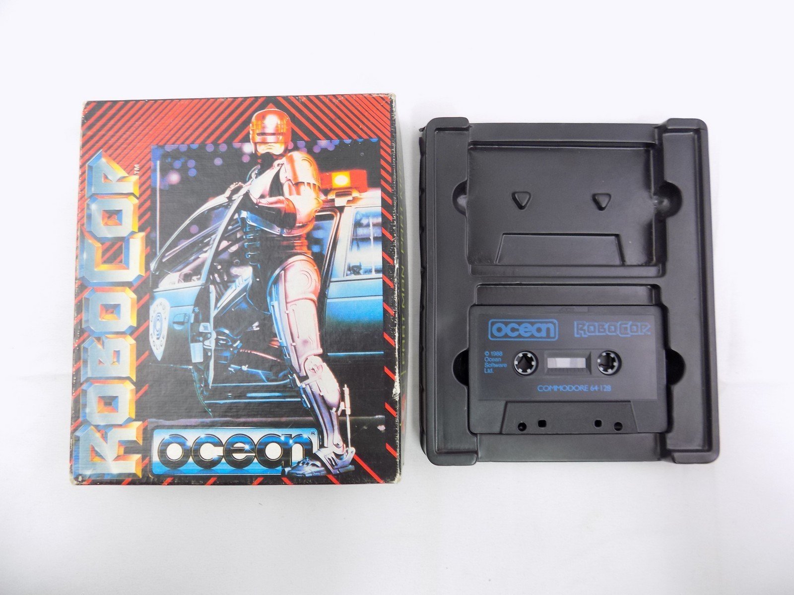 Boxed Commodore 64 RoboCop Cassette - Starboard Games