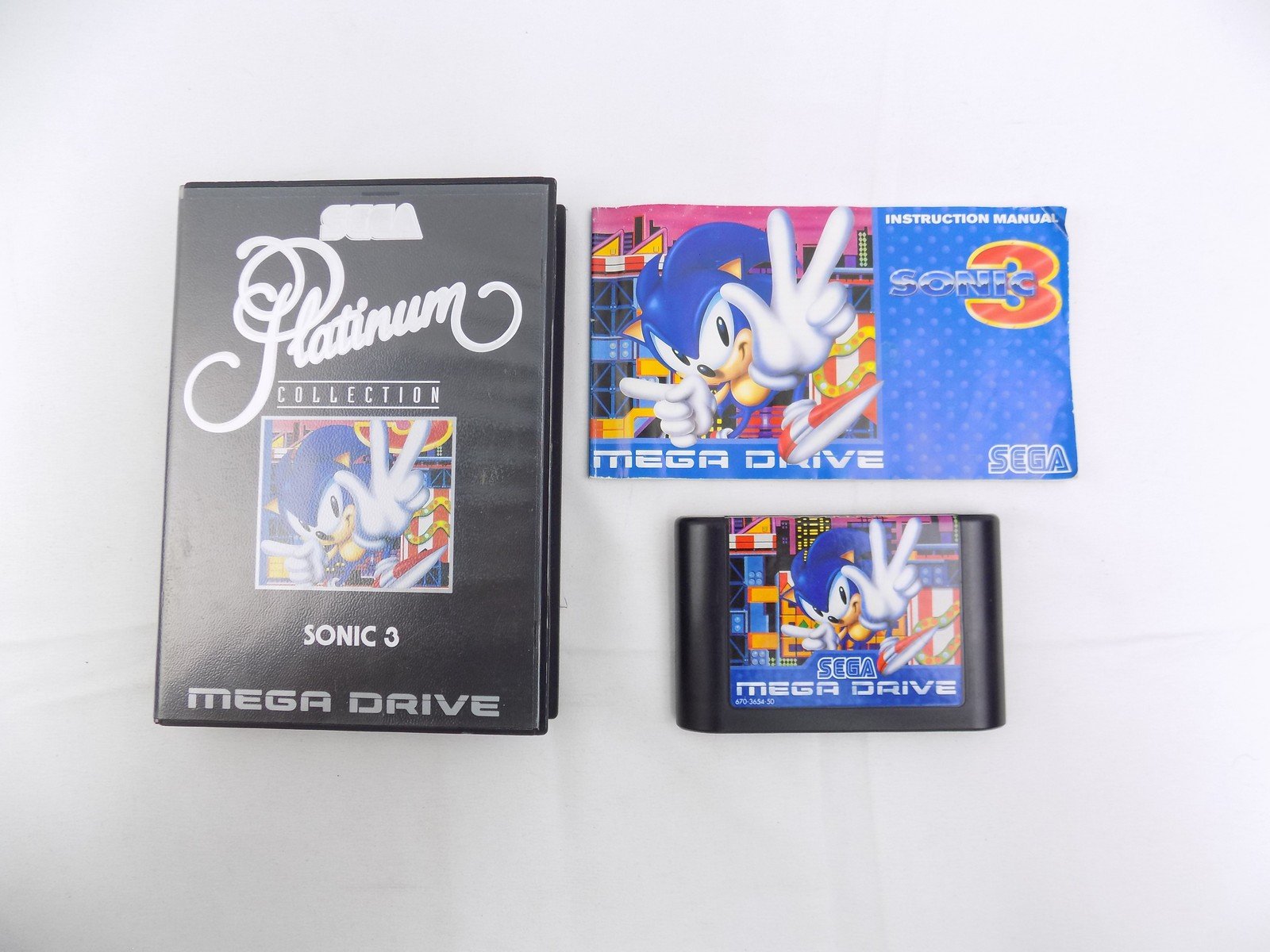 Boxed Sega Mega Drive / Genesis Platinum Collection Sonic 3 - Inc ...