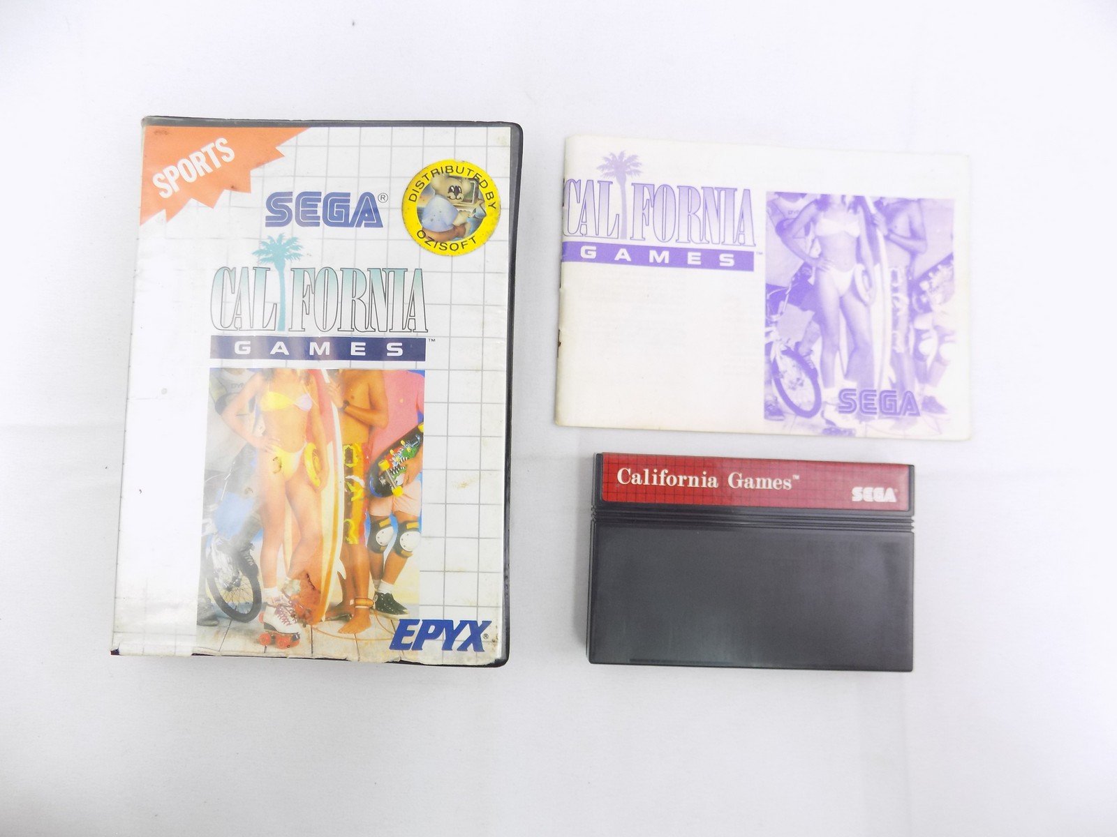 Boxed Sega Master System California Games - Inc Manual - Starboard Games