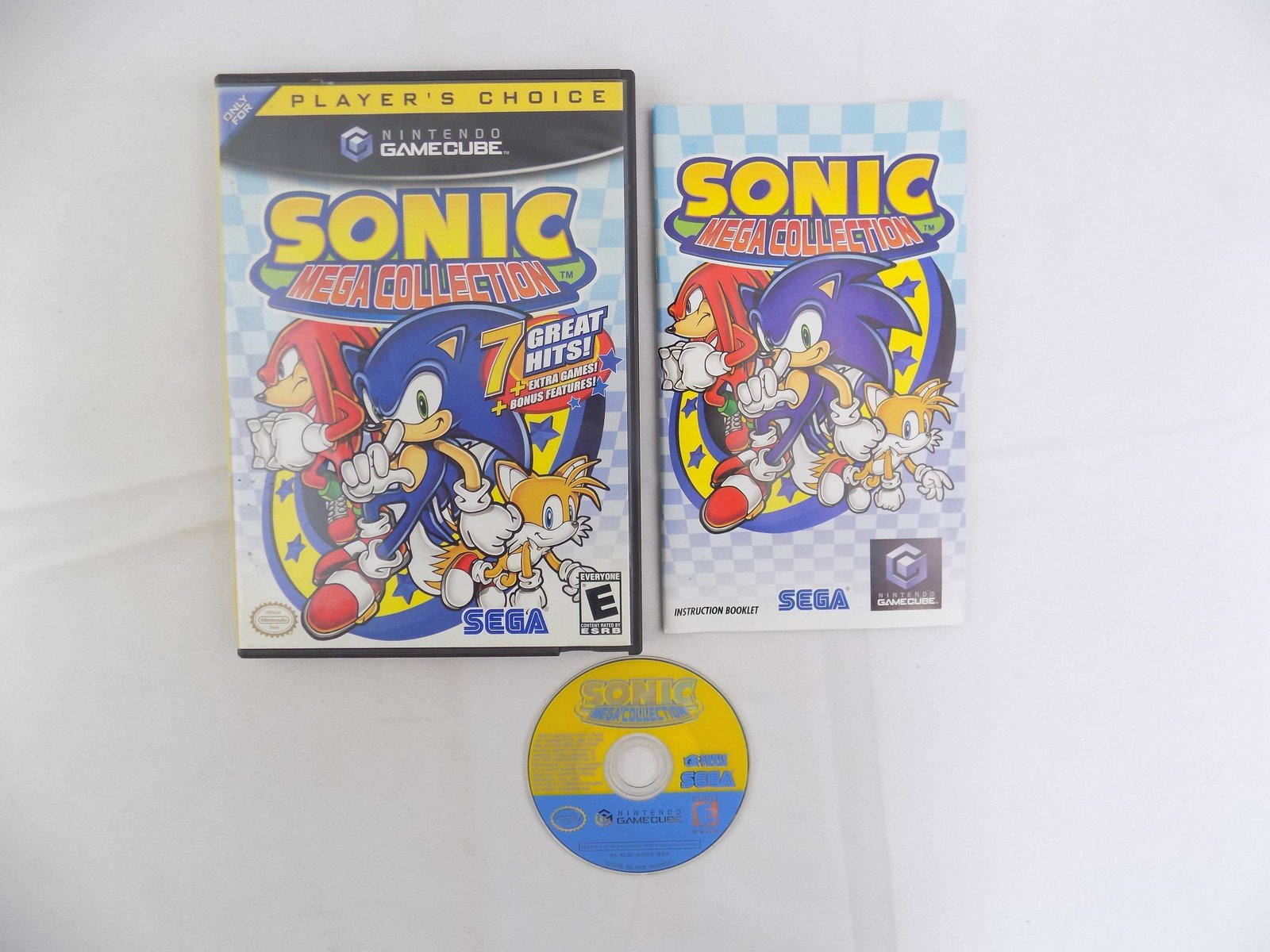 Mint Disc Nintendo Gamecube Player's Choice Sonic Mega Collection - Inc ...