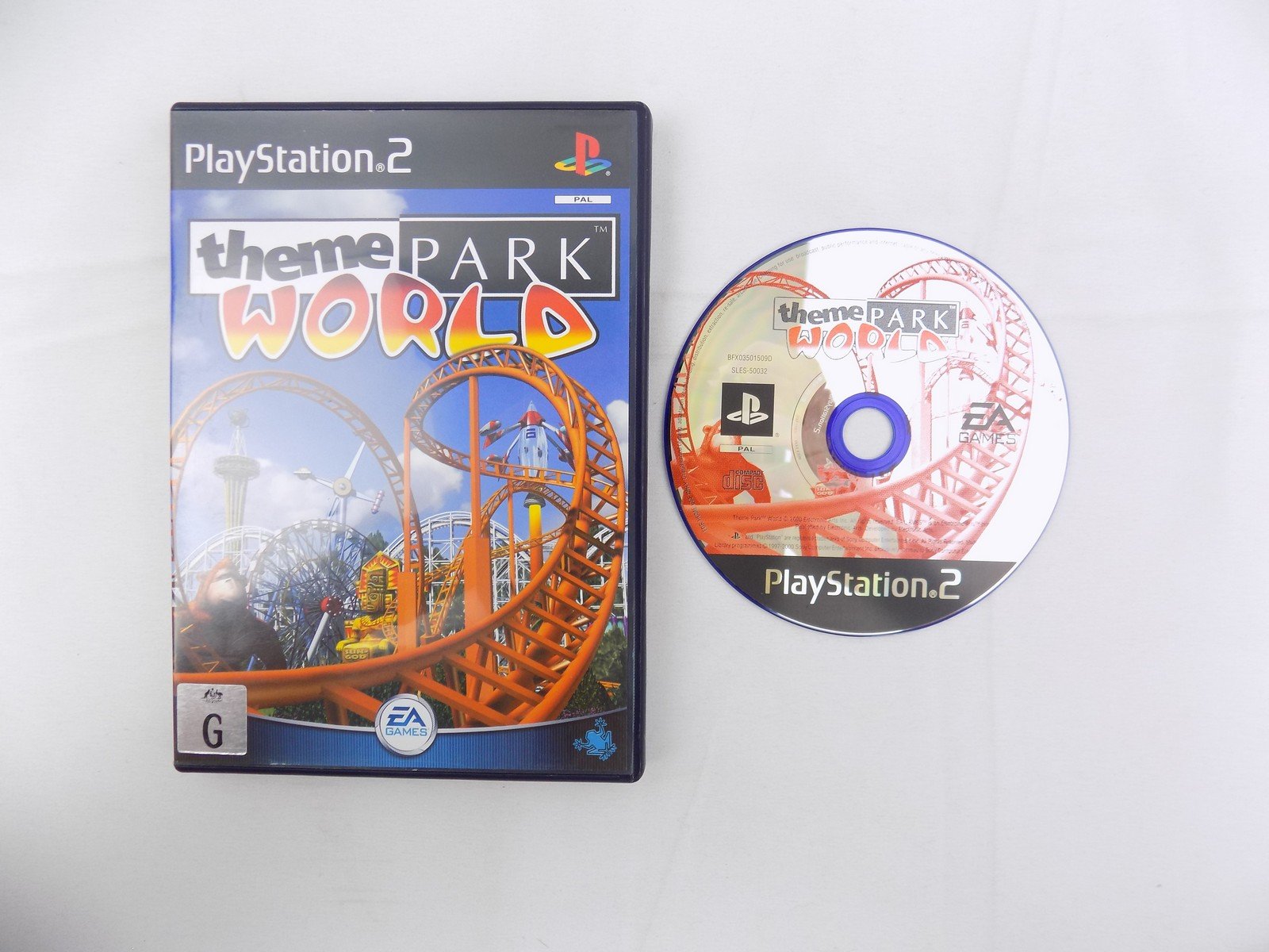Mint Disc Playstation 2 Ps2 Theme Park World - No Manual Free Postage ...