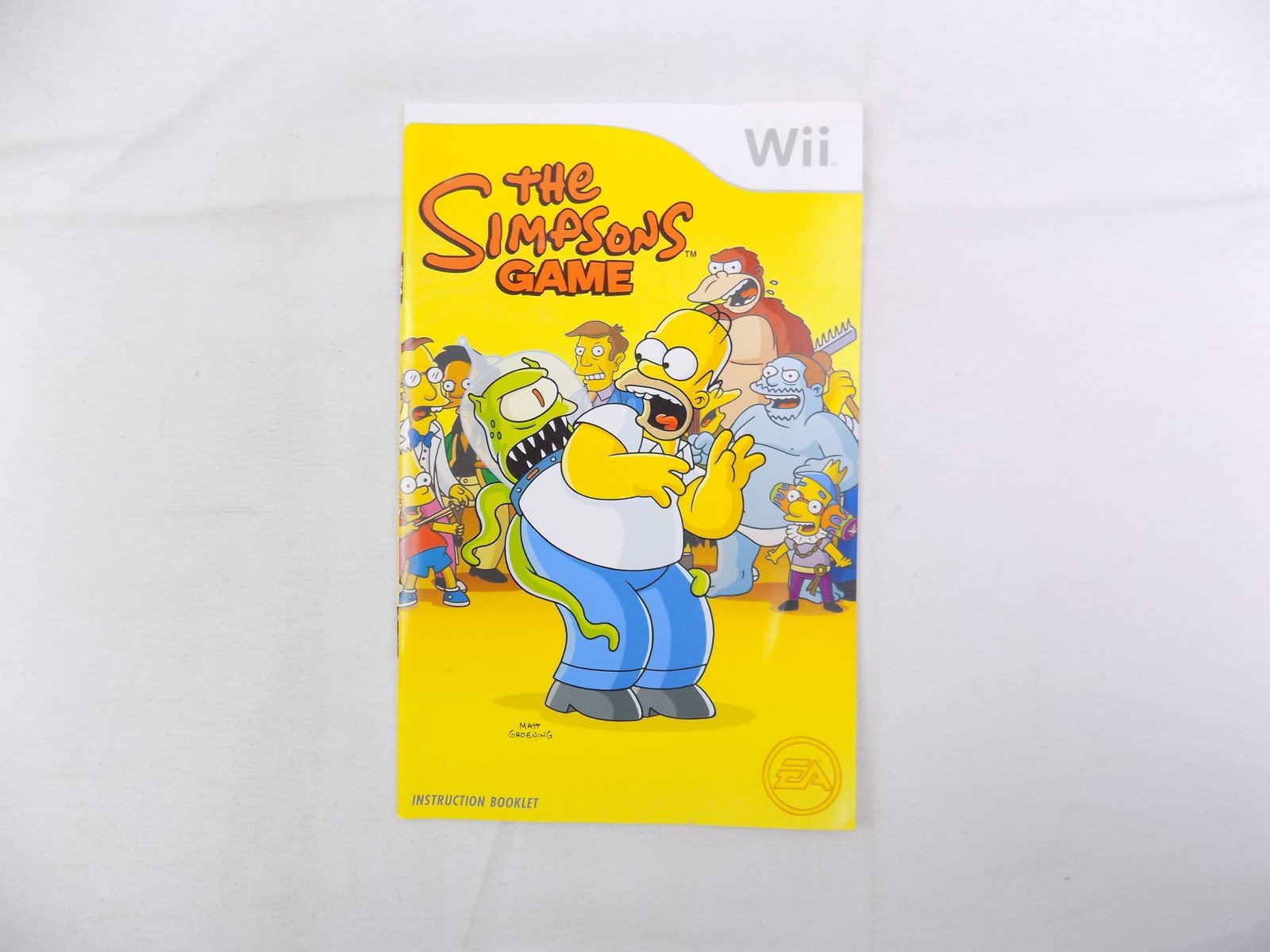 Nintendo Wii The Simpsons Game Instruction Manual Only - Starboard Games