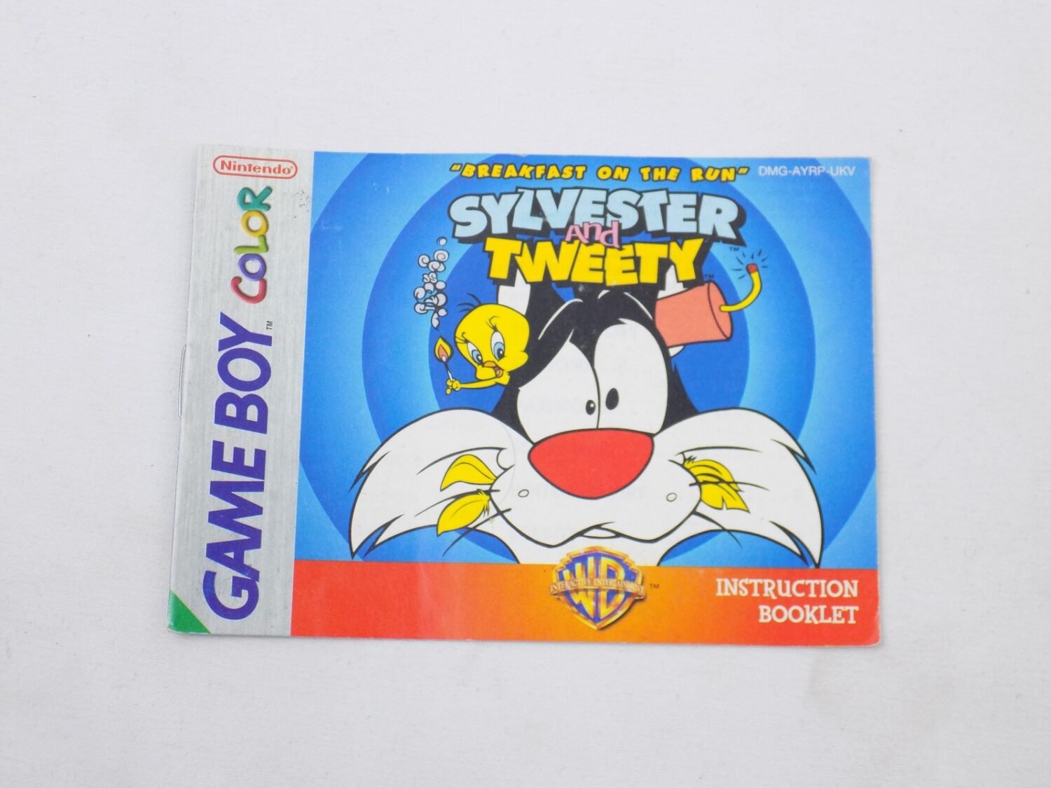 Gameboy Color Sylvester and Tweety Breakfast on the Run Instruction ...