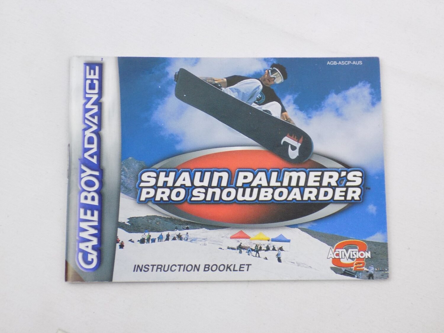 Gameboy Advance GBA Shaun Palmer's Pro Snowboarder Instruction Manual ...