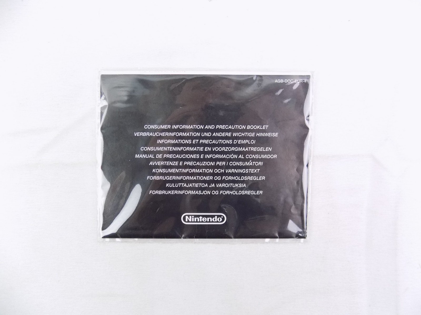 Nintendo DS Consumer Information and Precautions Booklet Instruction ...