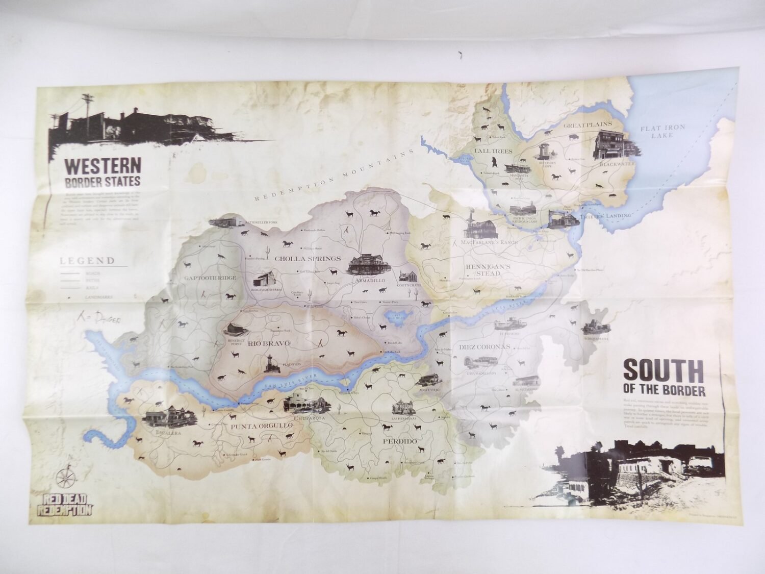 Red Dead Redemption Map Promotional Poster - Starboard Games
