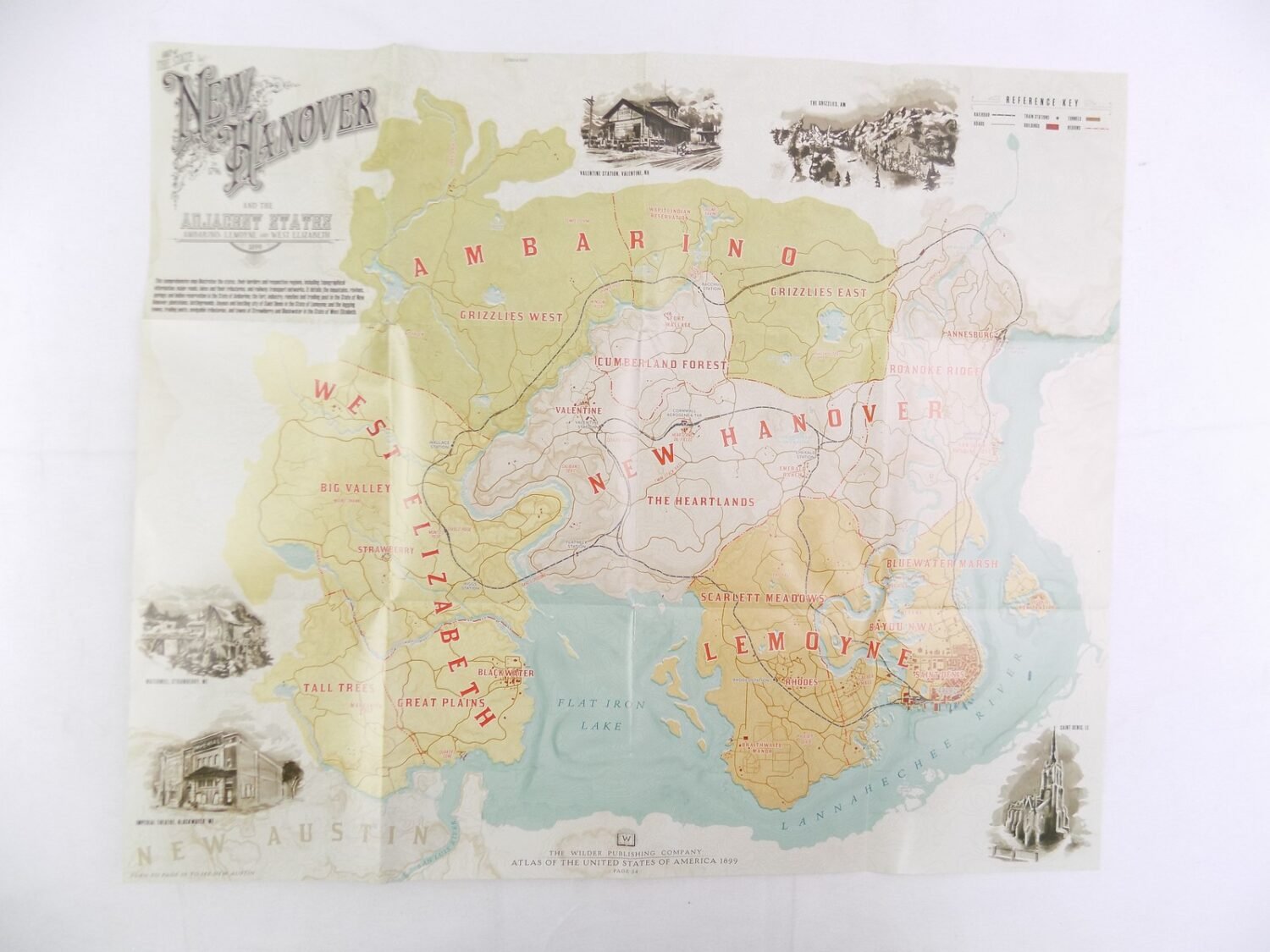 Red Dead Redemption 2 Map Promotional Poster - Starboard Games