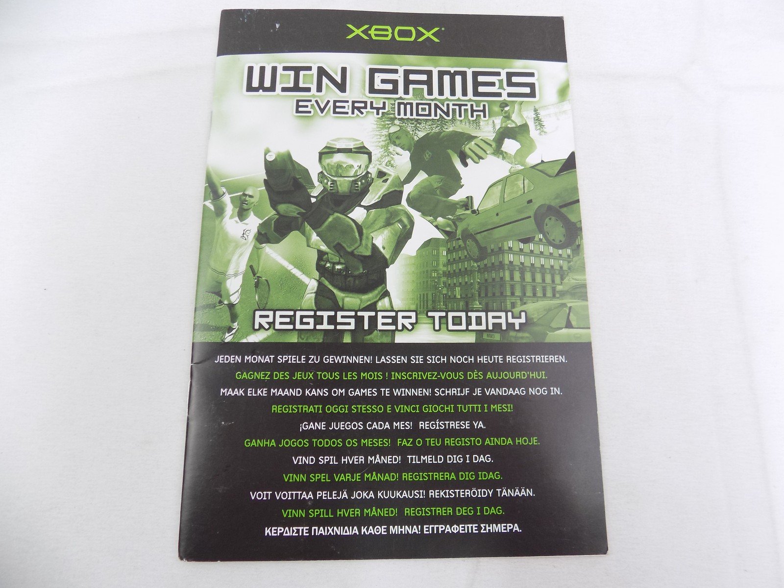 Xbox Original Registration Promotional Booklet - Starboard Games