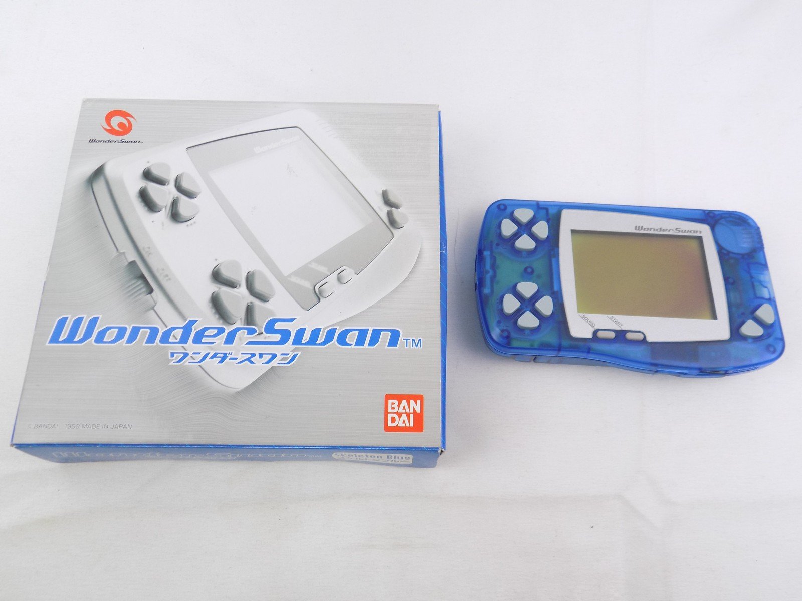 Like New Boxed Bandai WonderSwan Console Skeleton Blue Portable ...