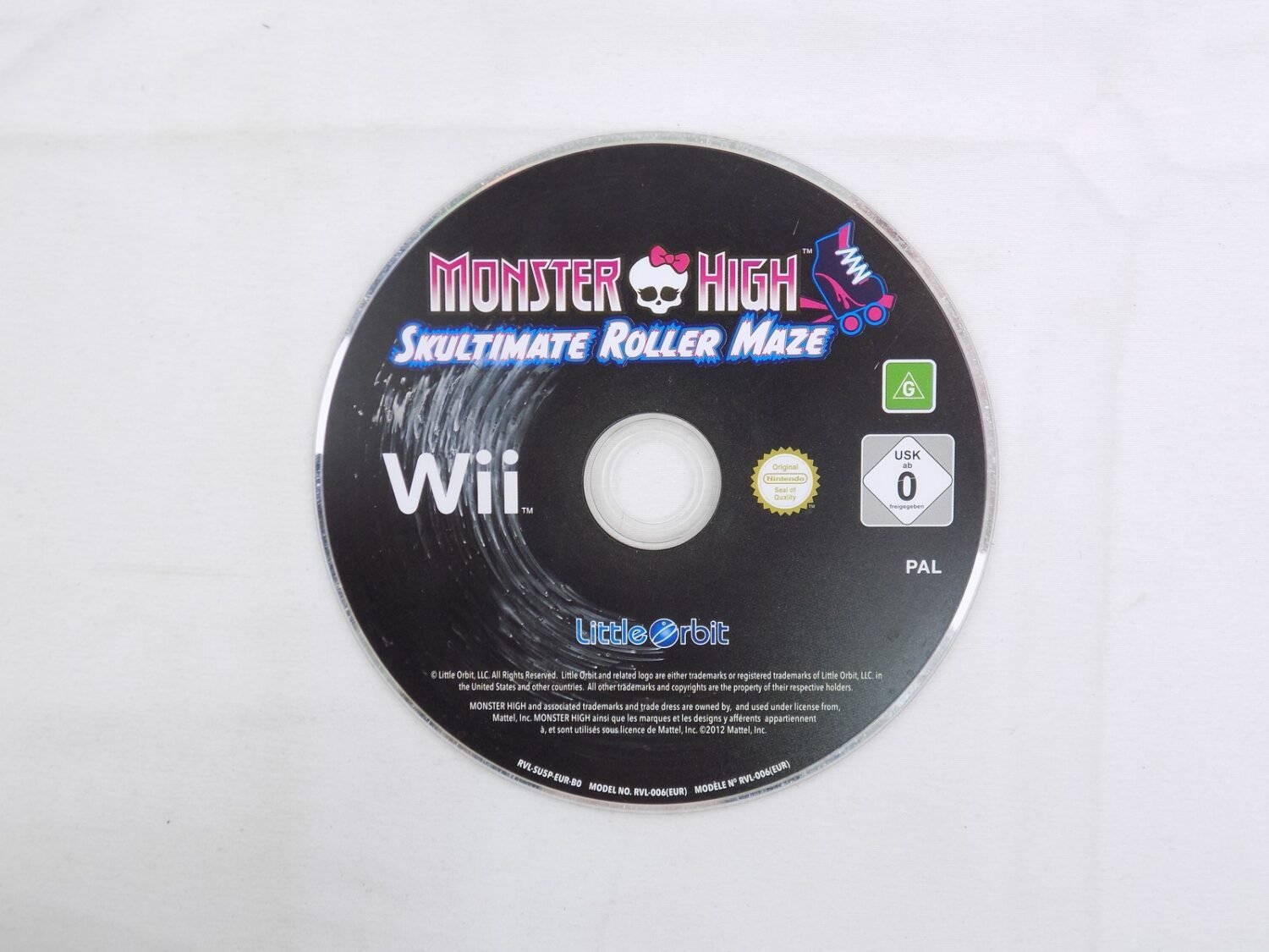 Mint Disc Only Nintendo Wii Monster High Skultimate Roller Maze ...