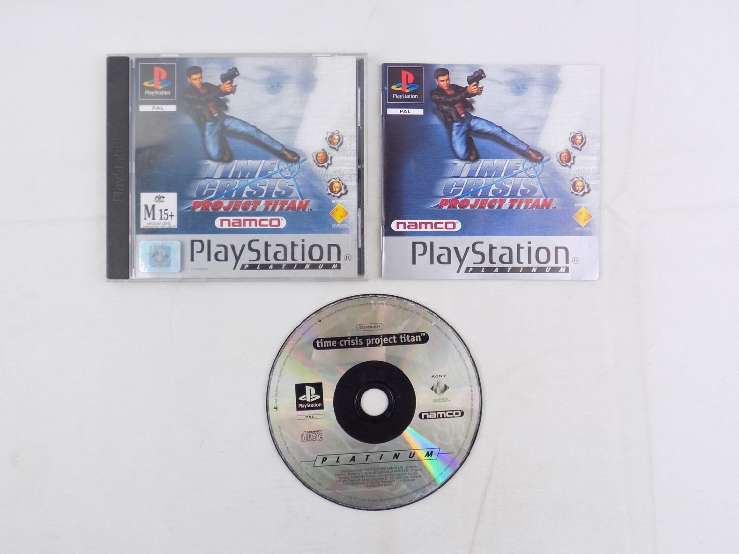 Mint Disc Playstation 1 Ps1 Platinum Time Crisis Project Titan - Inc ...