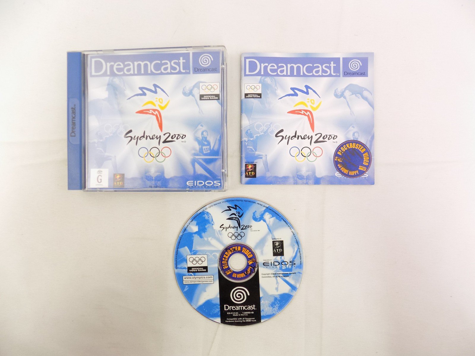Mint Disc Sega Dreamcast Ex-Rental Sydney 2000 - Inc Manual - PAL ...