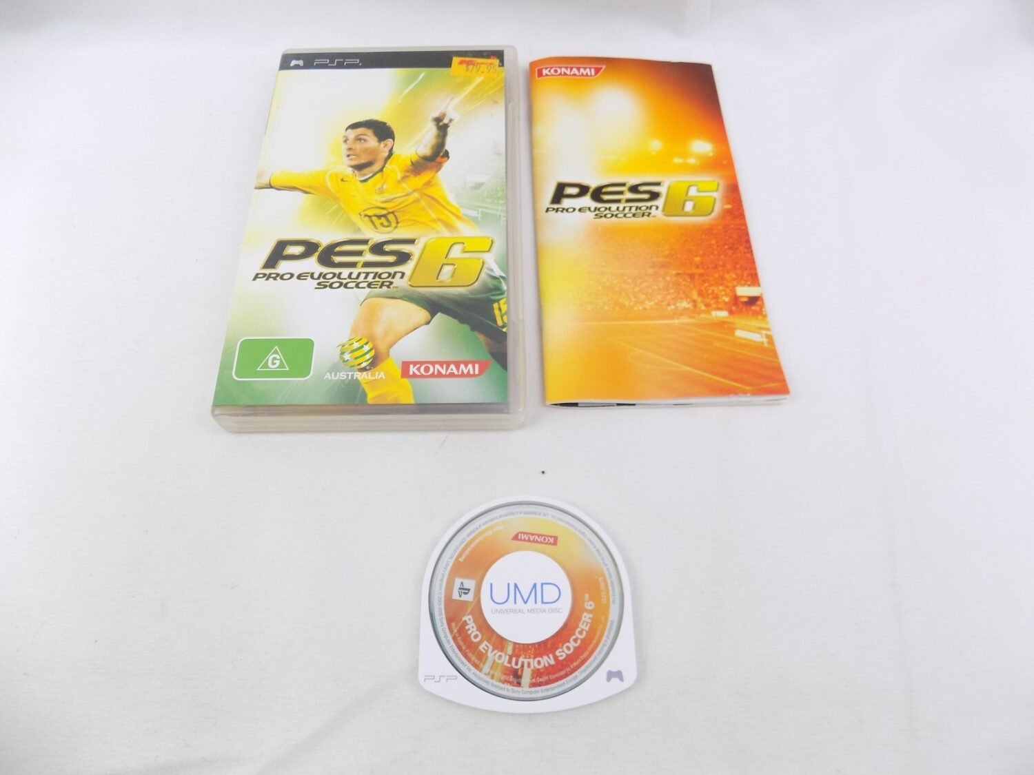 Playstation Portable PSP PES Pro Evolution Soccer 6 - Inc Manual ...