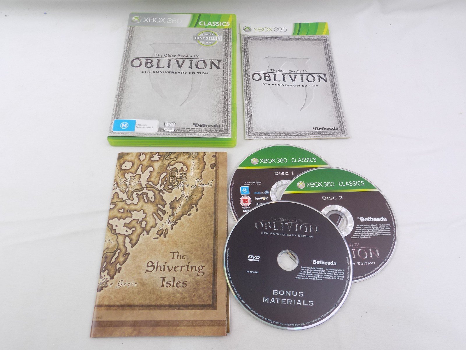 Mint Disc Xbox 360 Classics The Elder Scrolls IV Oblivion 5th ...