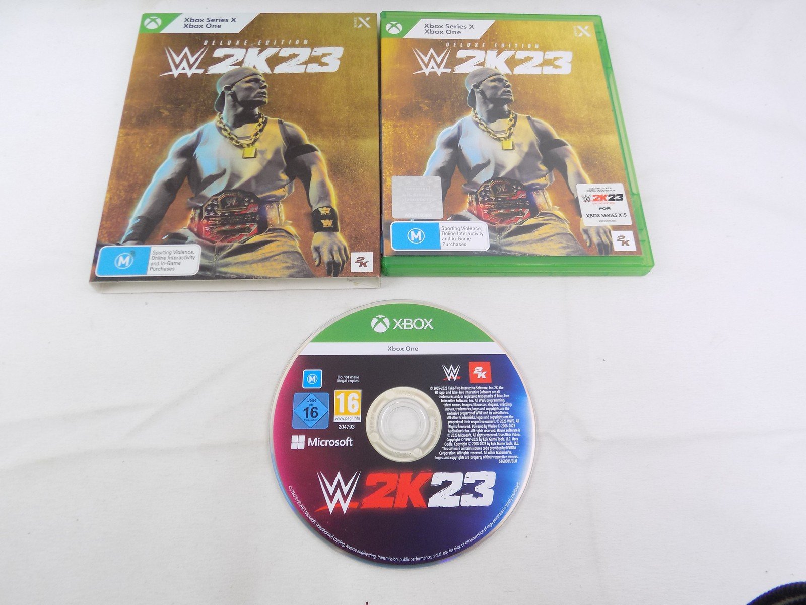 Mint Disc Xbox One WWE 2K23 Deluxe Edition - Starboard Games