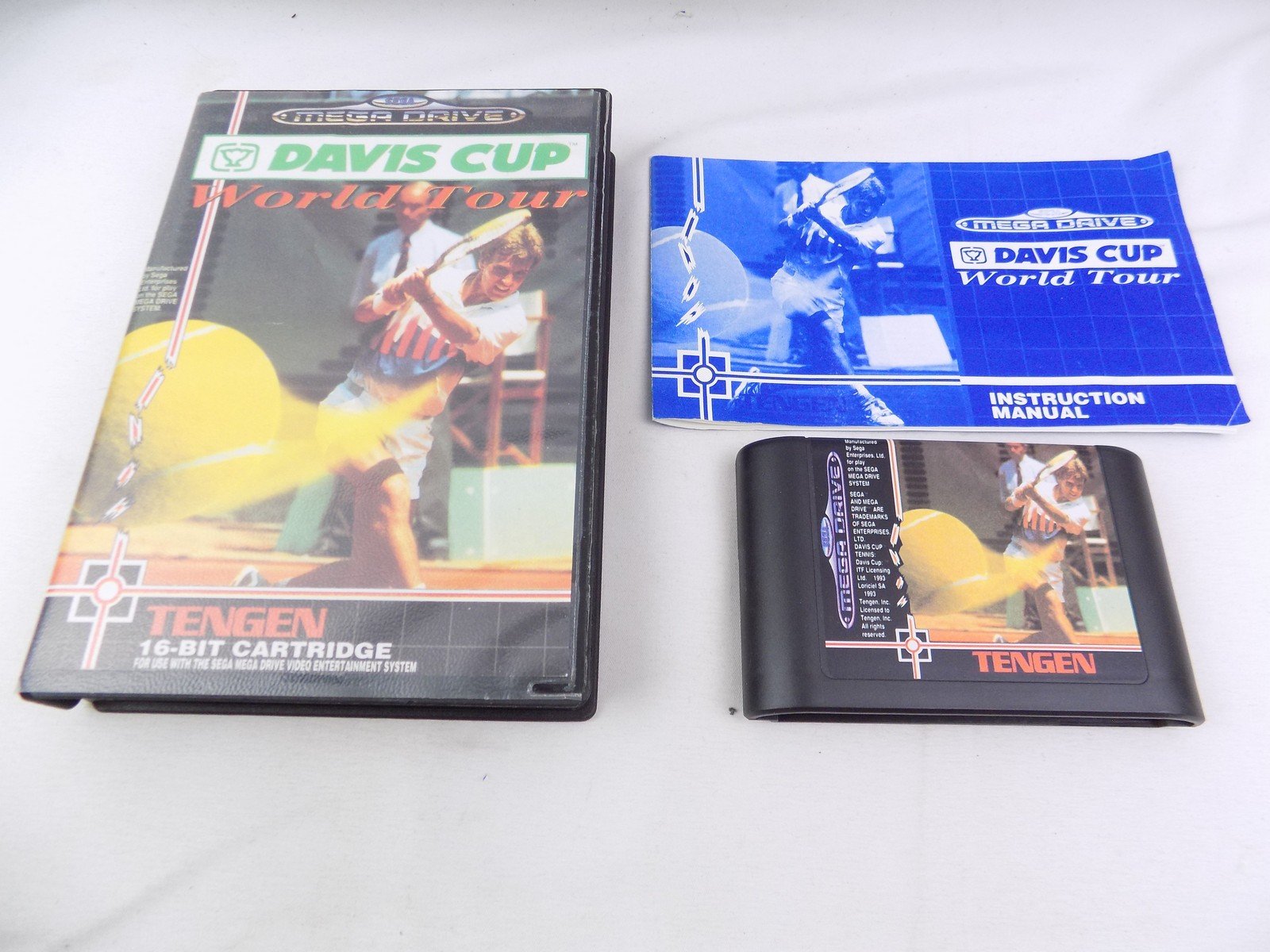 Boxed Sega Mega Drive / Genesis Davis Cup World Tour - Inc Manual Free ...