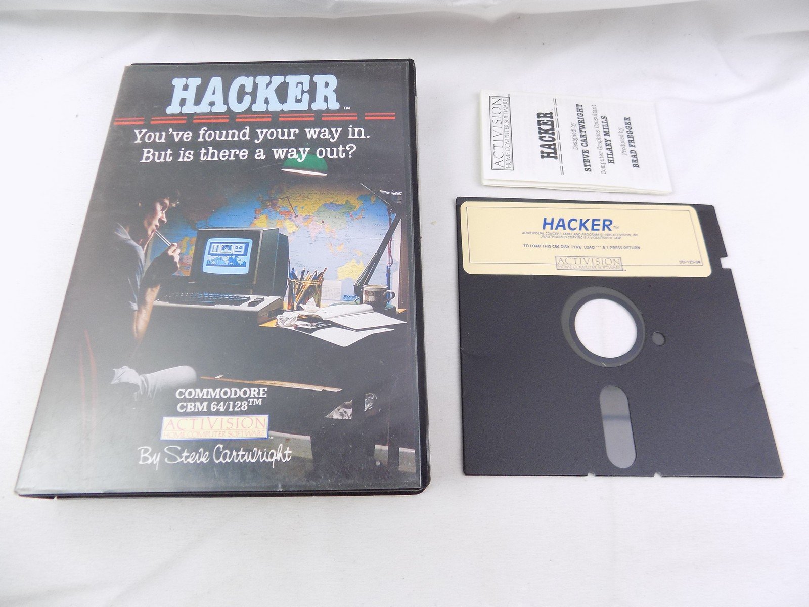 Boxed Like New Commodore 64 C64 Hacker Game Floppy - Starboard Games
