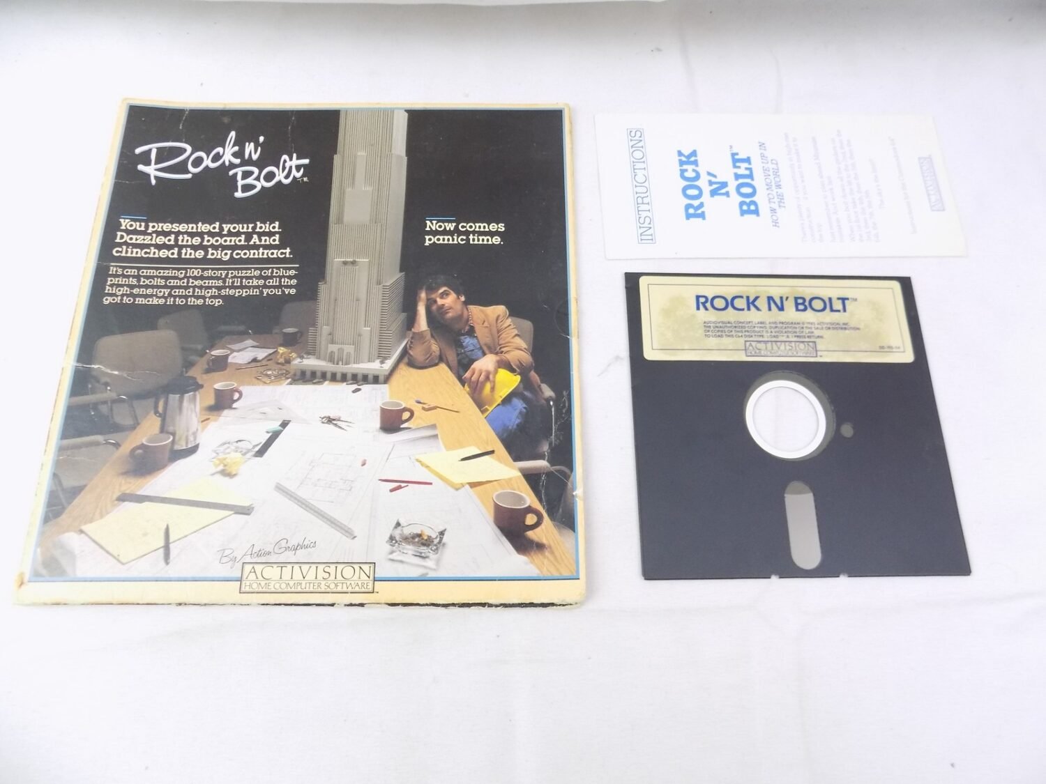 Boxed Like New Commodore 64 C64 Rock n' Bolt Game Floppy - Starboard Games