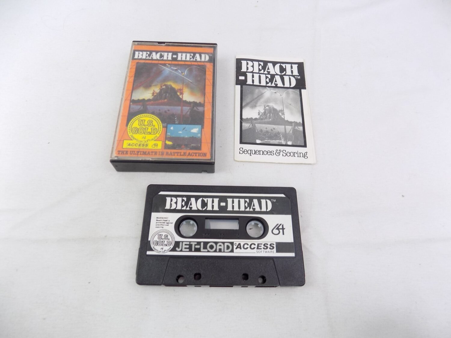 Boxed Like New Commodore 64 C64 Beach-Head Game Cassette - Starboard Games