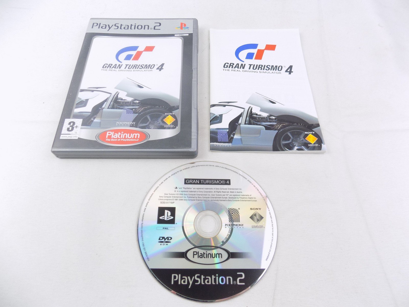 Mint Disc Playstation 2 Ps2 Platinum Gran Turismo 4 (Non-English EURO ...