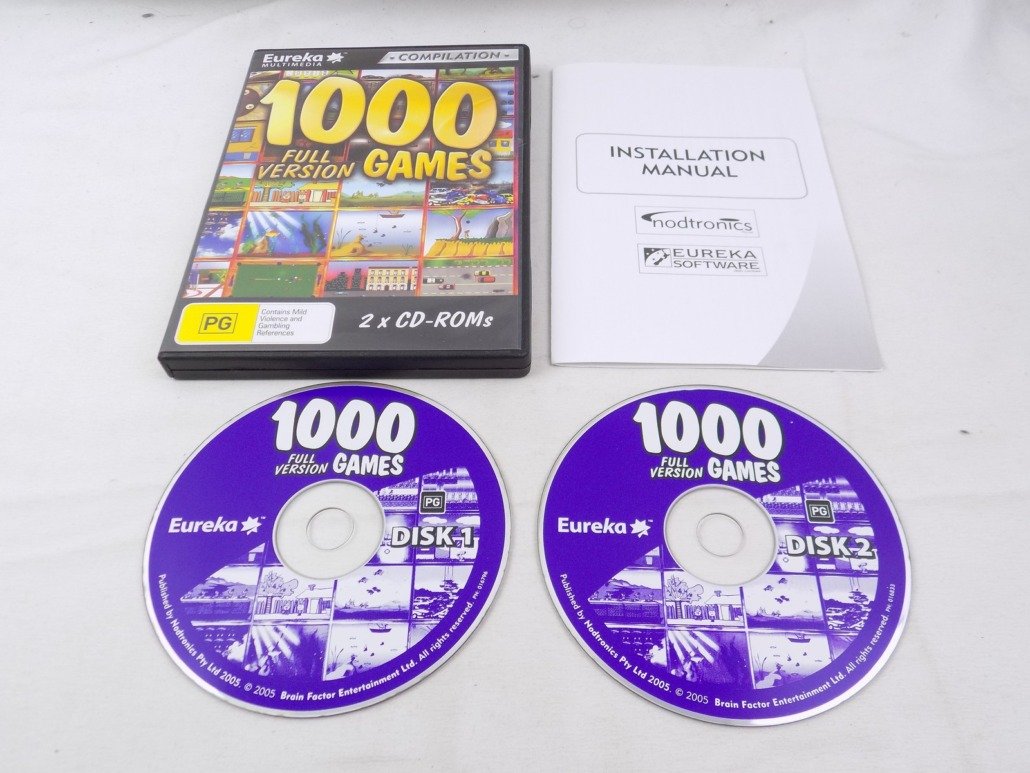 Mint Disc PC 1000 Games Full Version Free Postage - Starboard Games