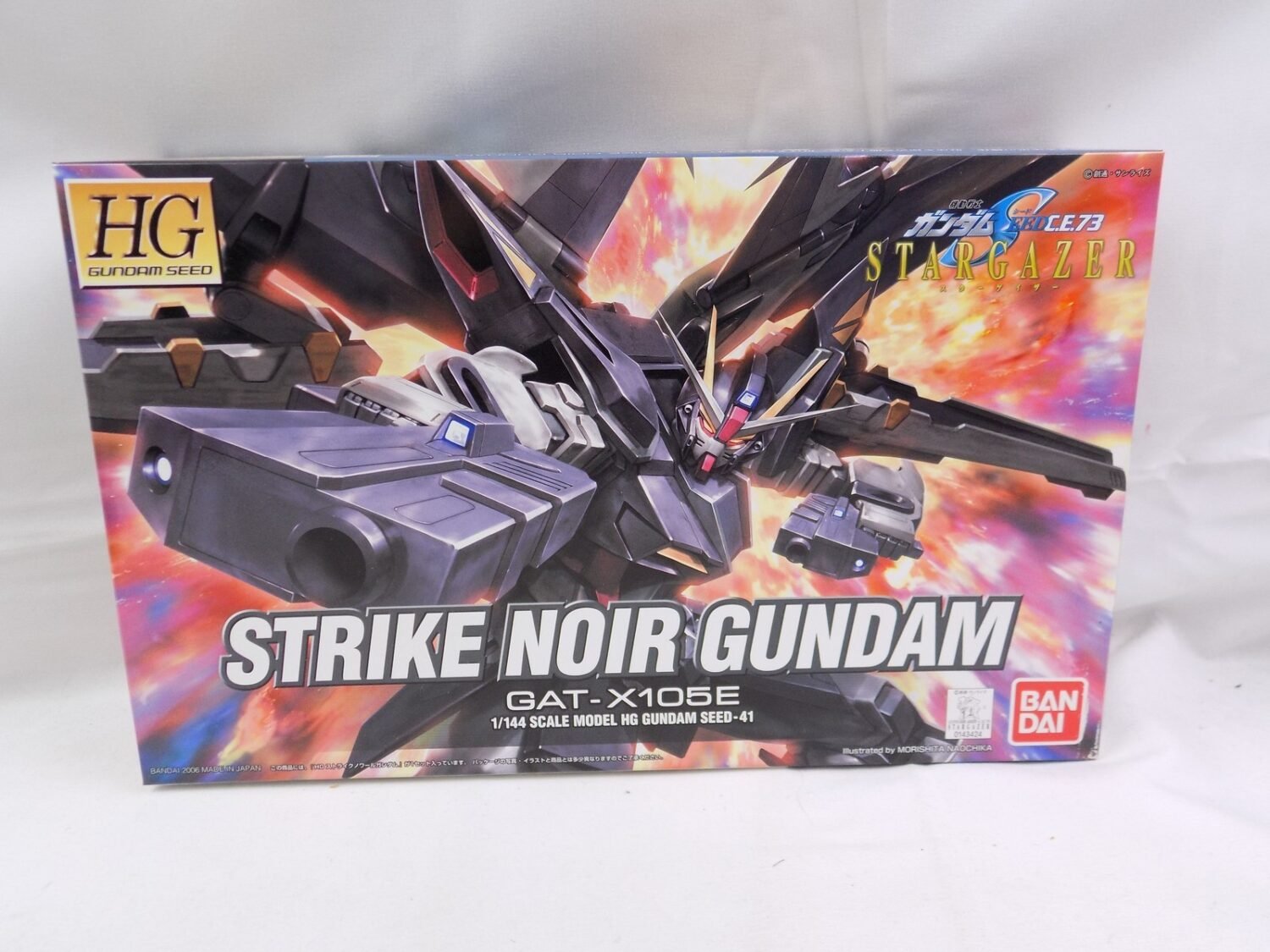 Brand New Boxed Bandai 1/144 HG Strike Noir Gundam GAT-X105E ...