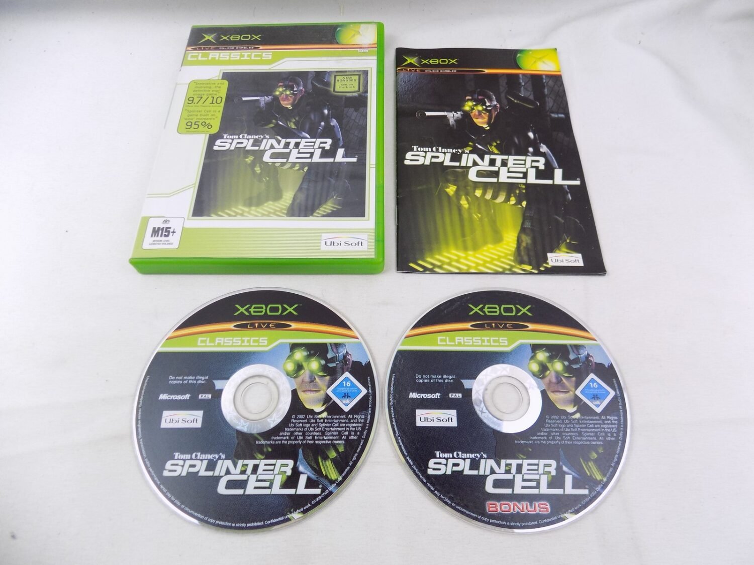 Mint Disc Xbox Original Classics Tom Clancy's Splinter Cell - Inc ...