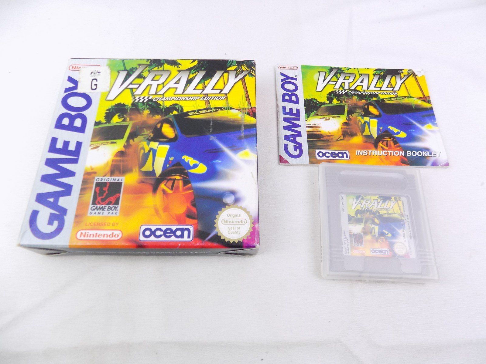 Boxed Gameboy V-Rally Championship Edition Complete W/Manual Game Boy ...