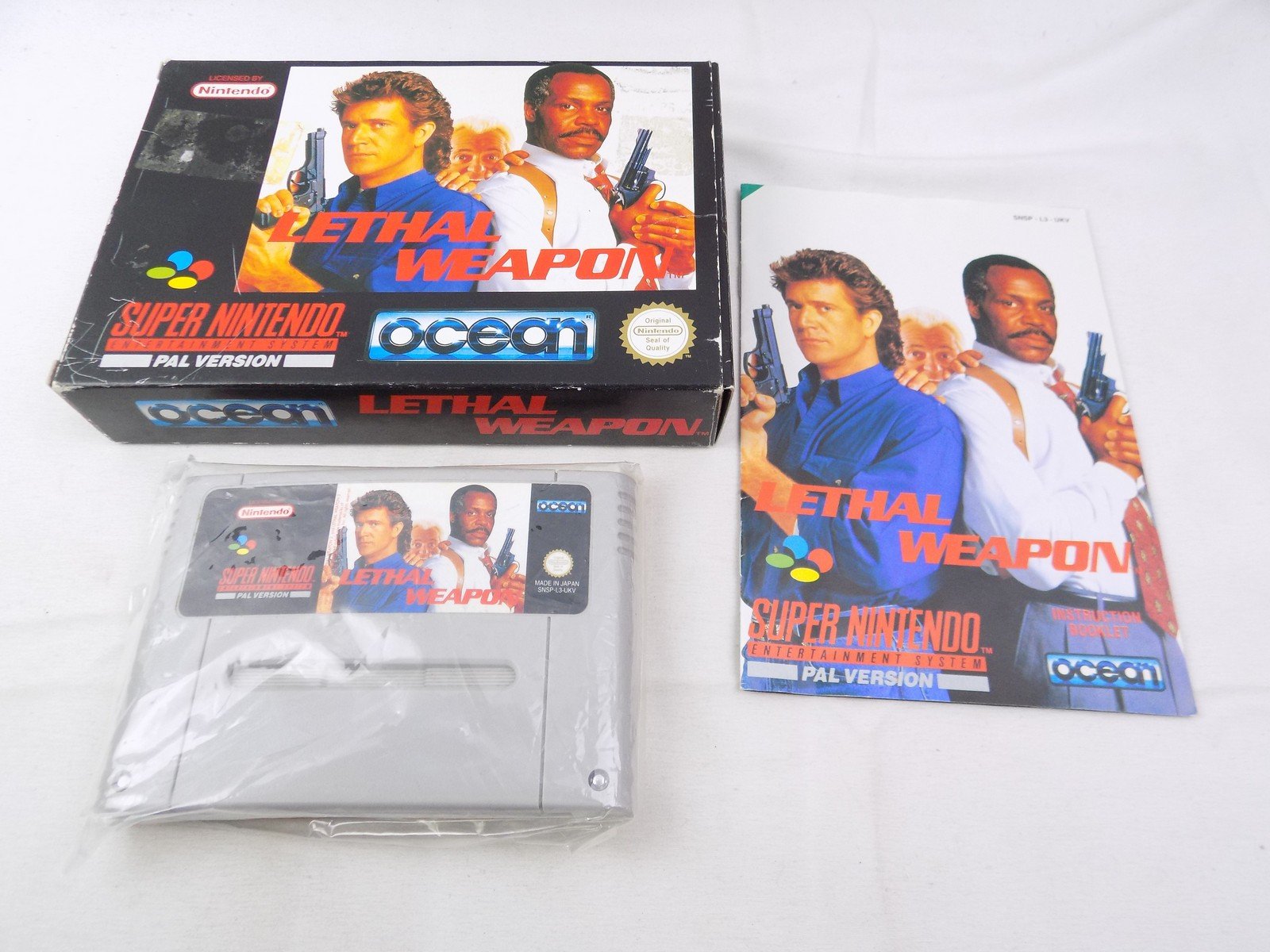 Boxed Like New SNES Super Nintendo Lethal Weapon PAL - Inc Manual - Starboard Games