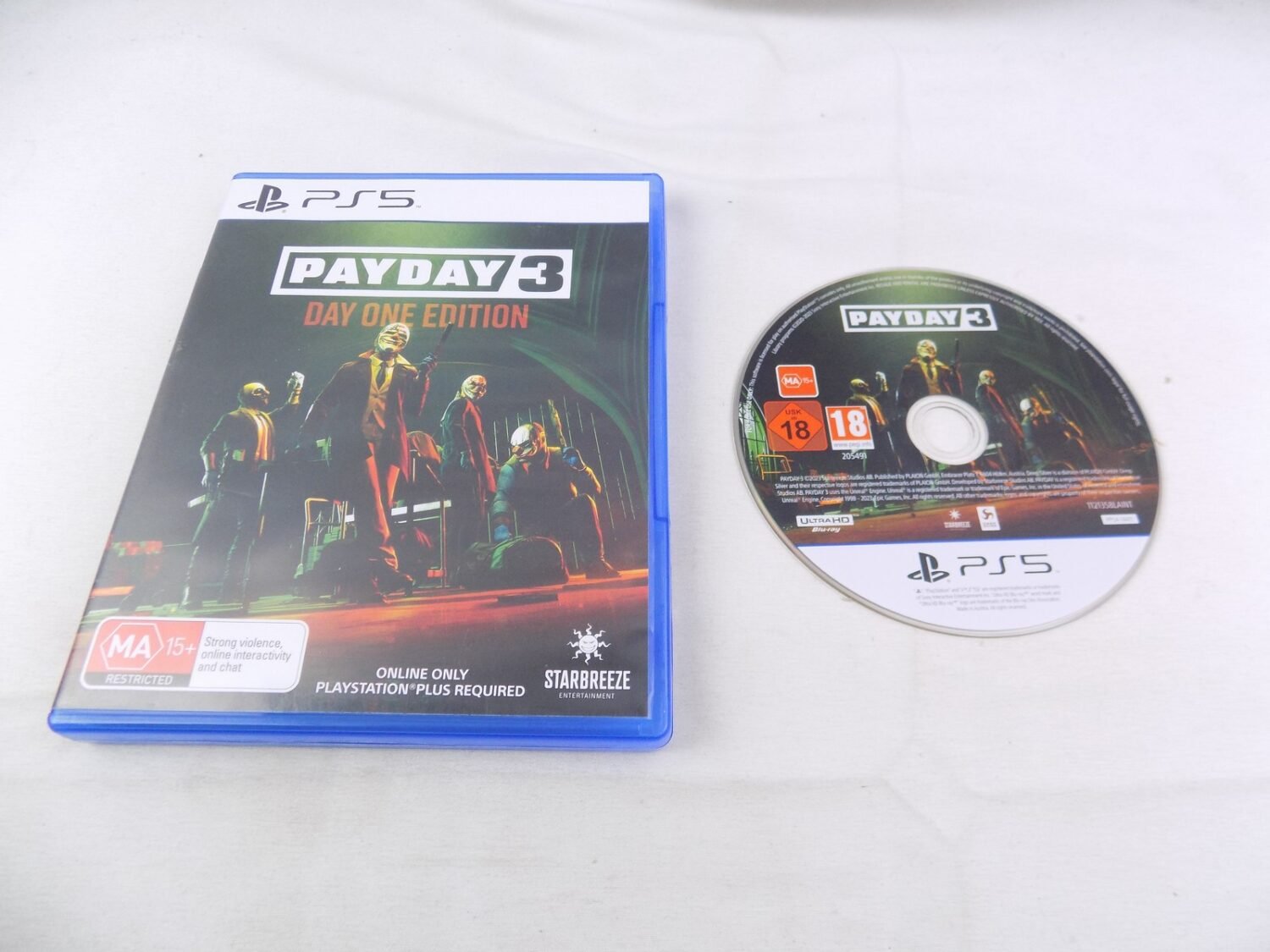 Mint Disc Playstation 5 Ps5 Payday 3 Day One Edition - Starboard Games